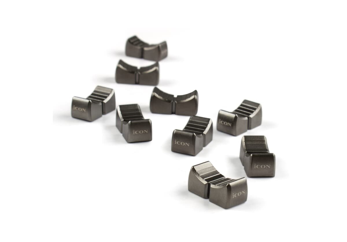 iCon Metal Fader Cap (sæt med 9) til QCon pro x og Platform M+/X+ ...