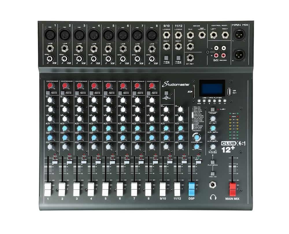 Studiomaster CLUBXS 12+ Overlegen Mixer til Live Performance