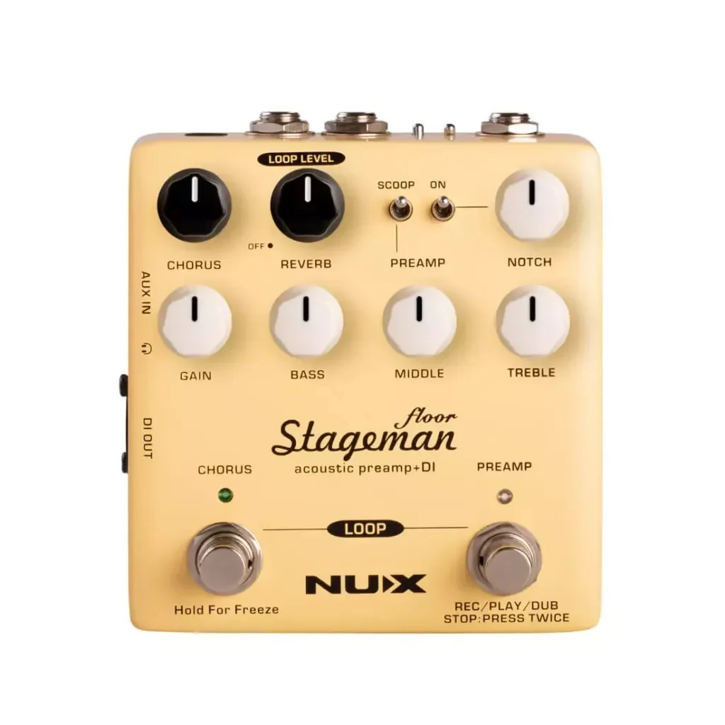 Nux NAP-5 Stageman Floor Preamp / DI Box (til akustisk guitar) - Preamp ...